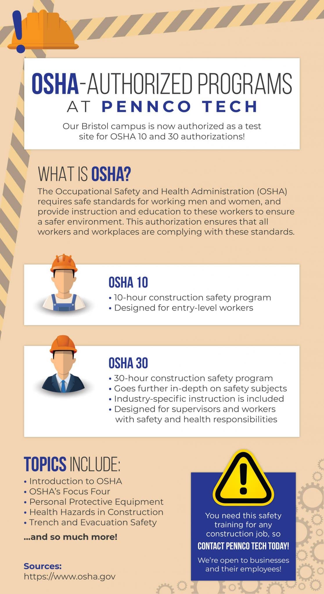 OSHA Outreach Training in Pennsylvania | Pennco Tech
